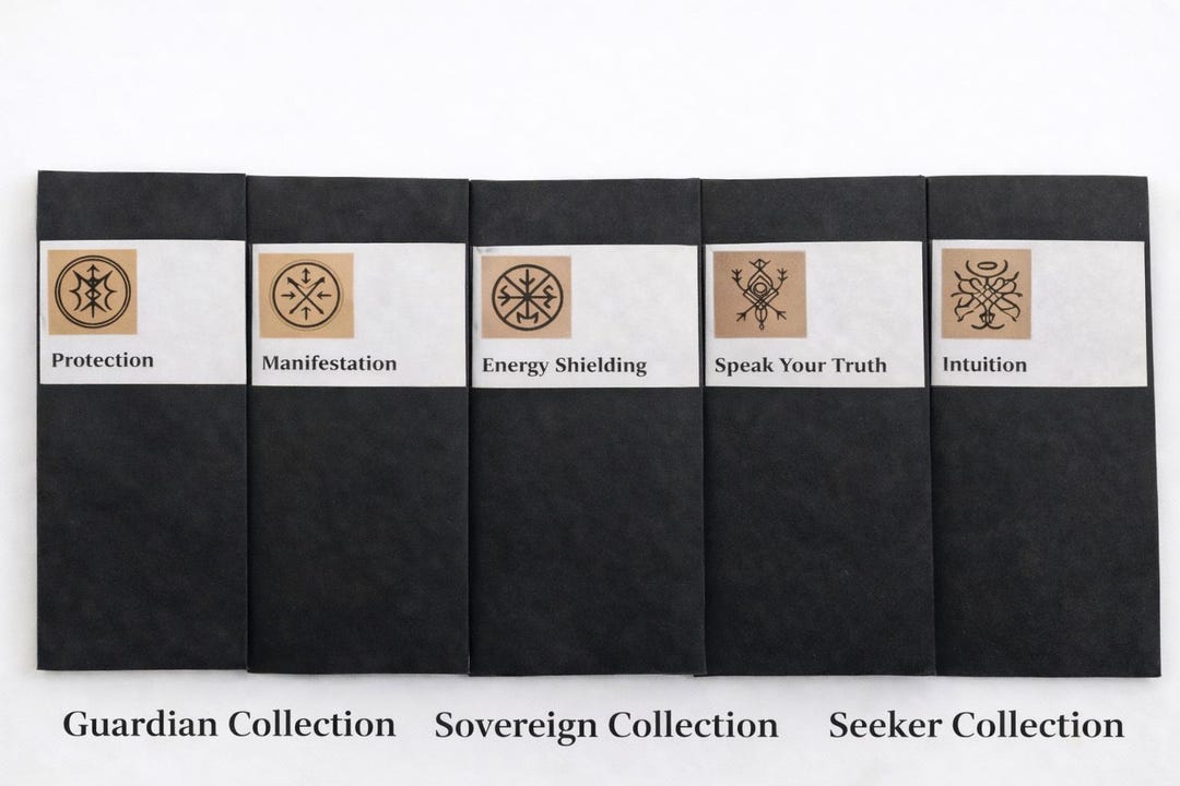 Rune-inspired Sigil Stickers - Matte Parchment, 2x3 Inch - Etsy