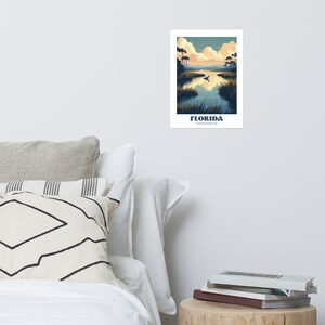 Everglades National Park Travel Poster, Florida USA Gift Idea, Stunning ...