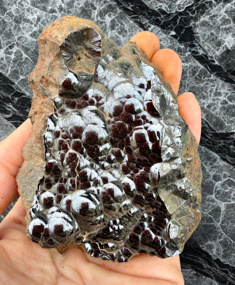 Natural Raw Hematite Cluster • Natural Iron Mineral Crystal for ...