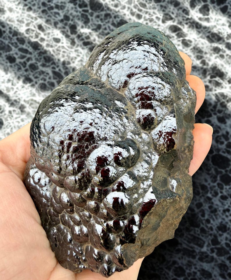 Natural Raw Hematite Cluster • Natural Iron Mineral Crystal for ...