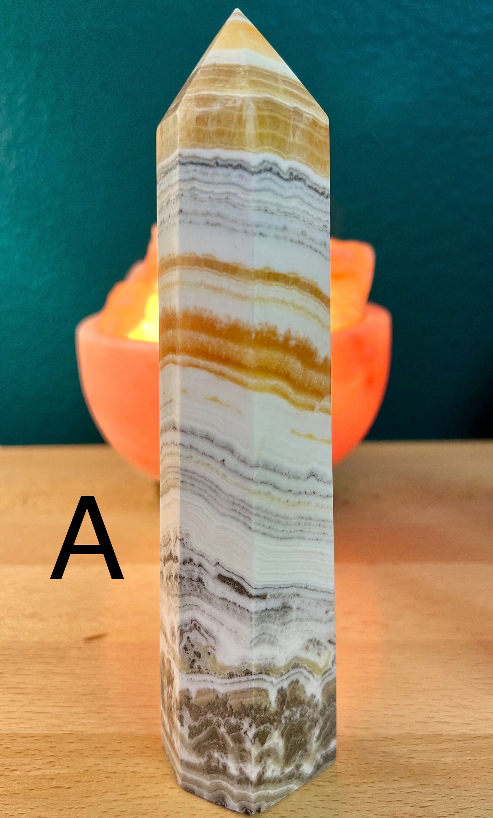 Jumbo Zebra Calcite Towers: Balance and Ground Your Energy Harmonize ...