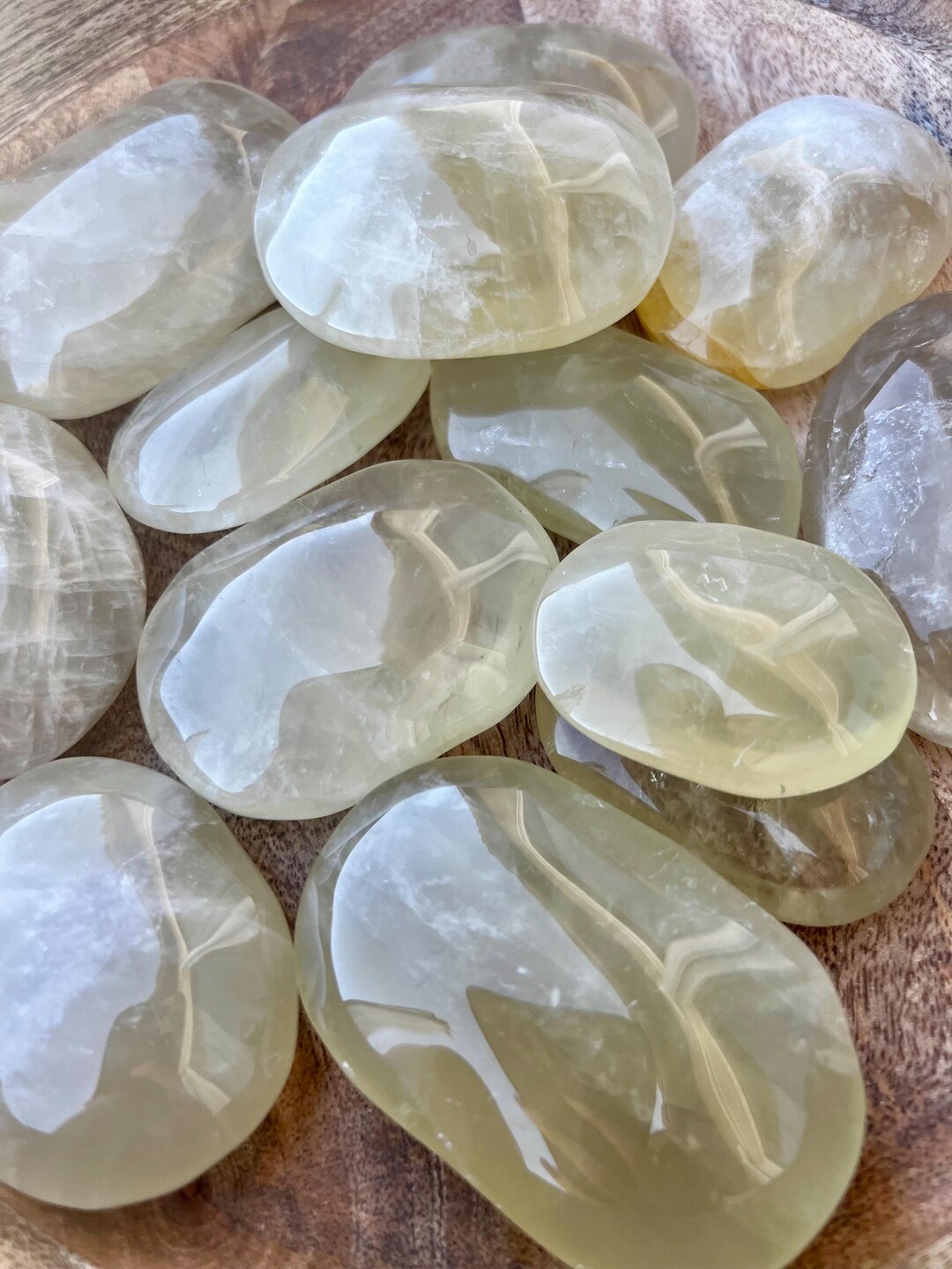Citrine Tumbled Palm Stones: Embrace Abundance & Joy With Golden ...