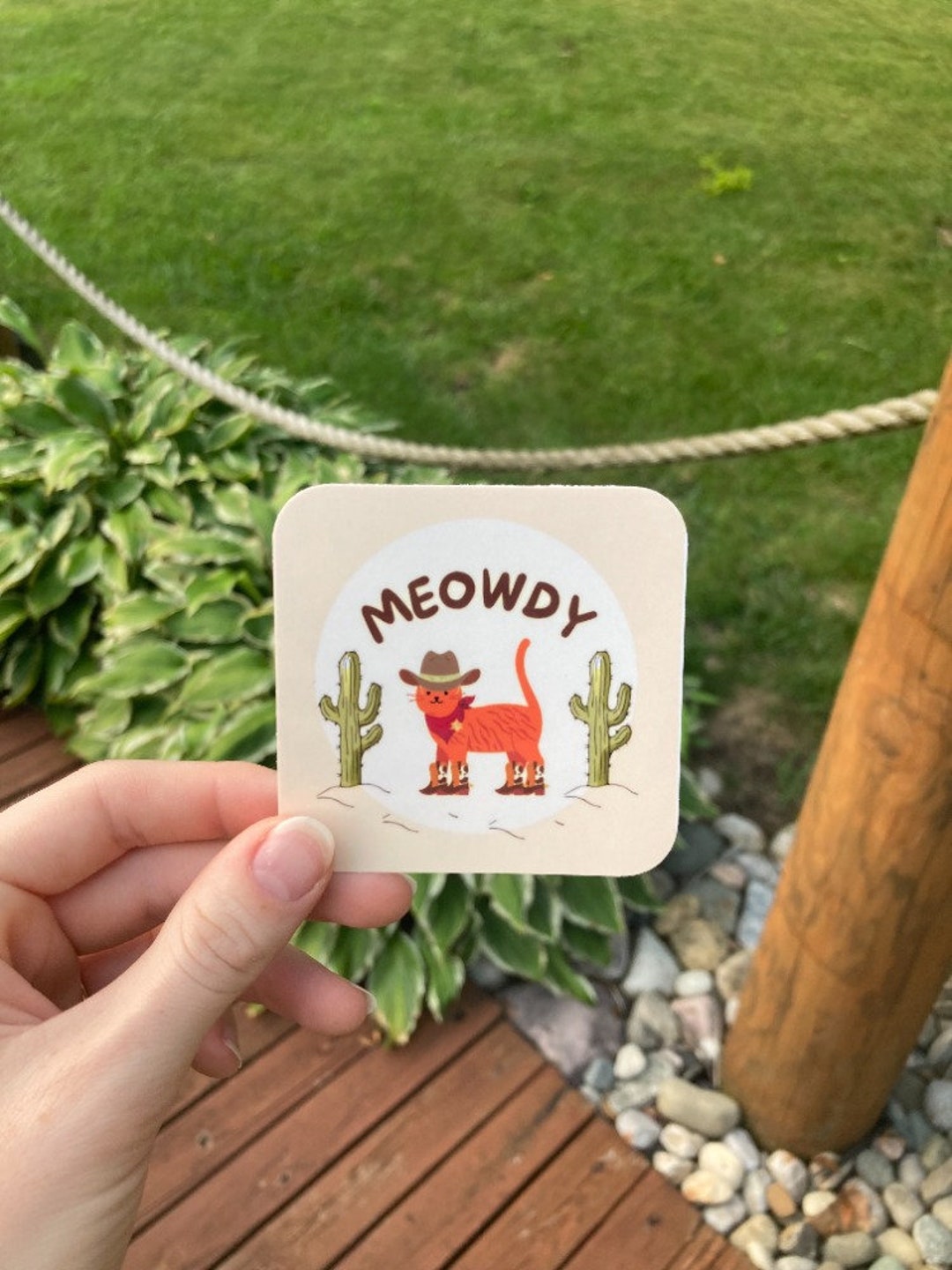 Meowdy Cat Stickers - Etsy