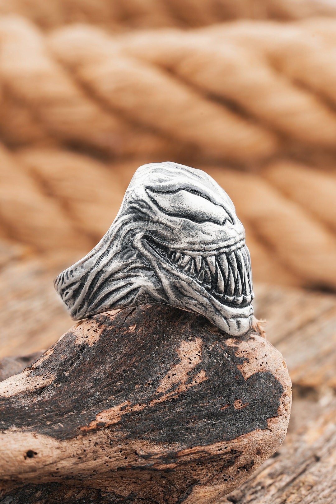 Venom Ring-marvel-movie Ring-superhero Ring-horror Jewelry-gift for Her ...