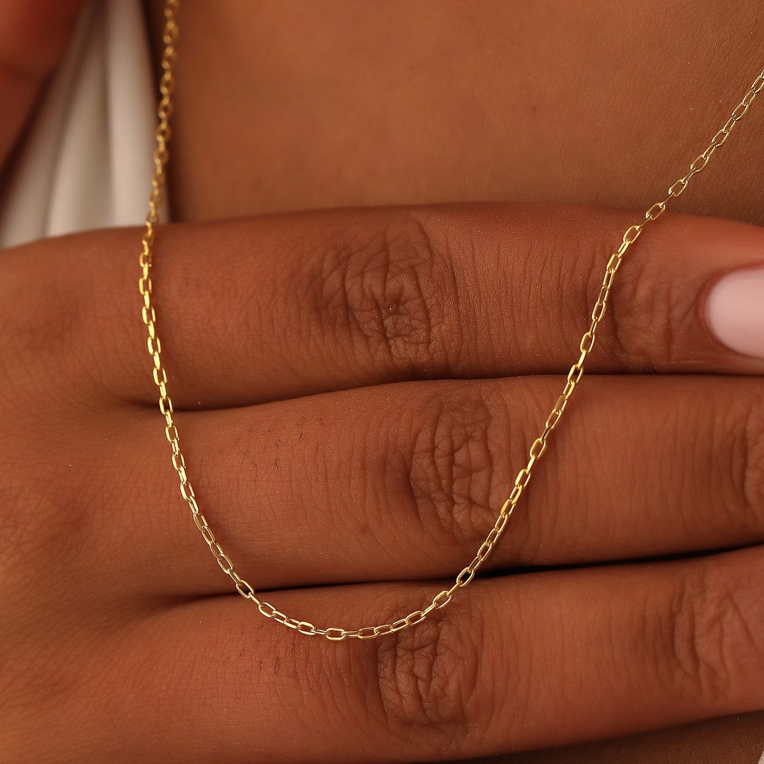 Gold Vine Chain Necklace , Vine Chain Necklace , Dainty Chain Necklace ...