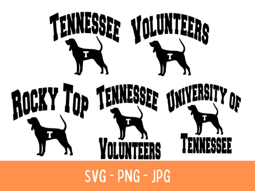 University of Tennessee Volunteers Smokey Mascot Bundle SVG-PNG-JPG ...