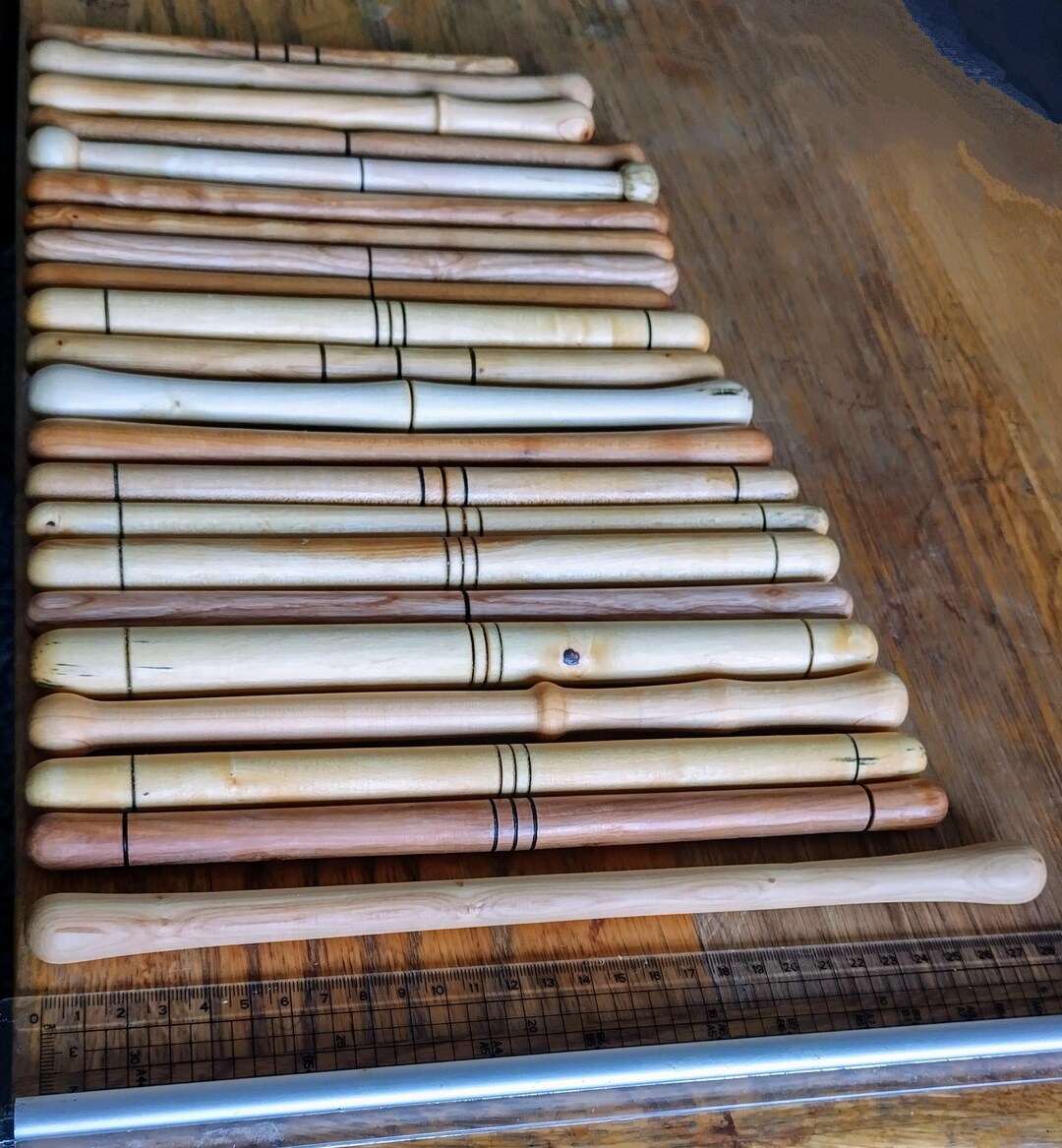 Traditionally Turned Bodhran Tippers Hand Turned in Scotland From ...