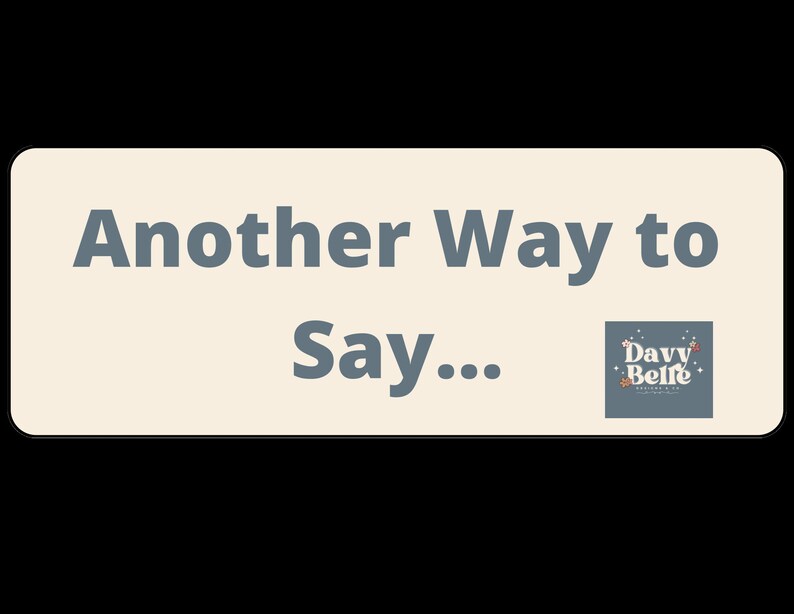 Another Way to Say Writing Bulletin Board Posters | Boho Neutral - Etsy