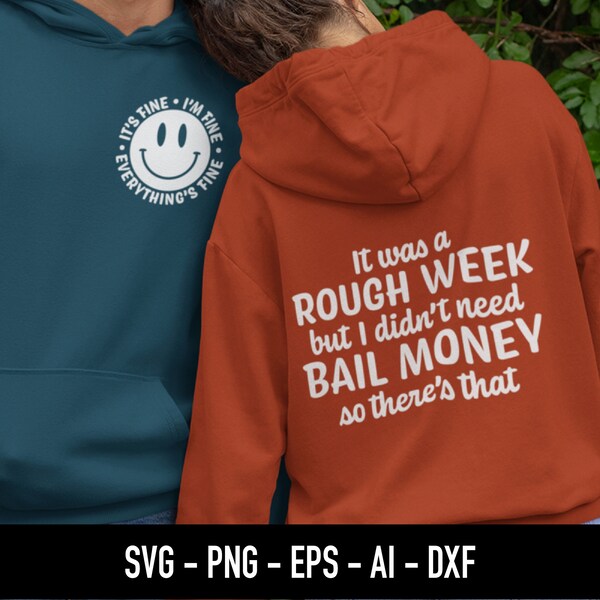 It Was a Rough Week but I Didn't Need Bail Money Svg - Etsy