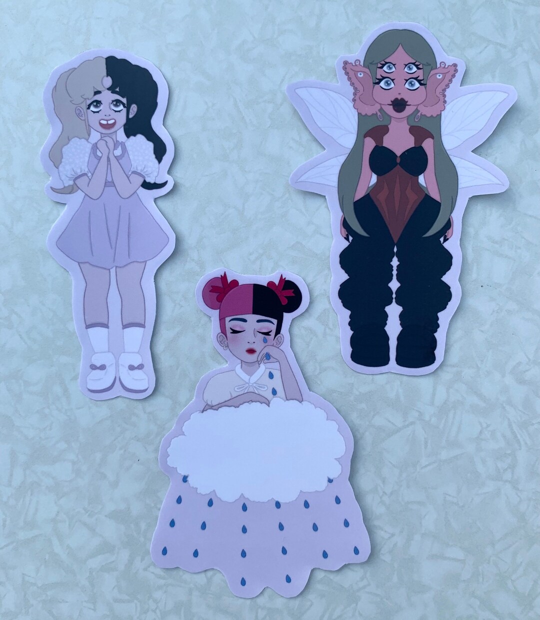 Melanie Album Stickers handmade and My Original Drawings - Etsy