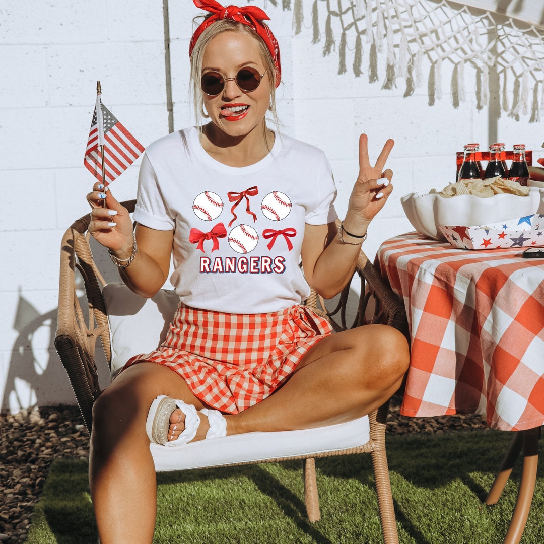 Coquette Rangers Girly Bow, Texas Rangers Baseball, Rangers Coquette ...