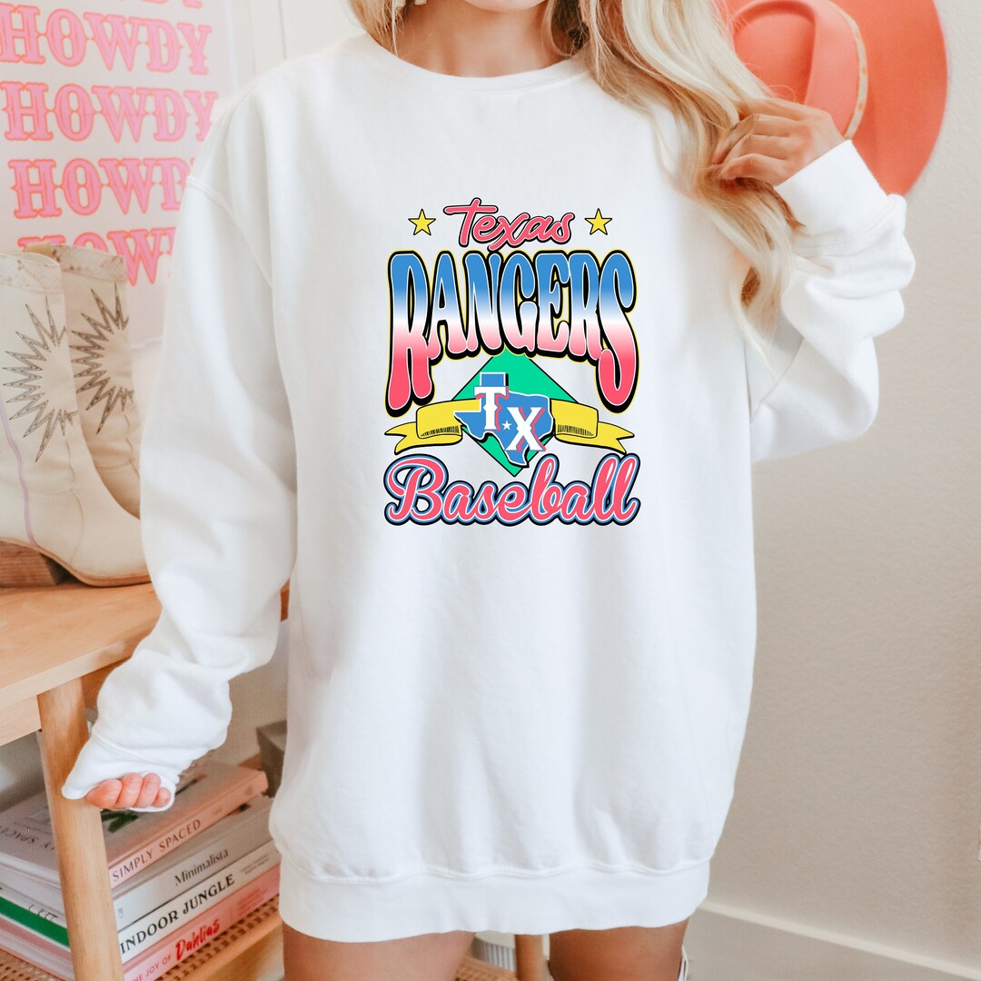Retro Rangers, Vintage Baseball Sweatshirt, Texas Sweatshirt, Baseball ...
