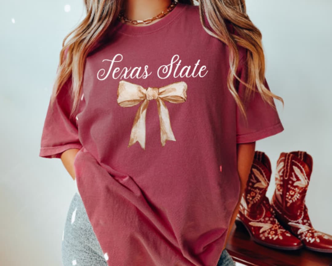 Texas State Comfort Colors® Shirt, Retro Texas State Tee, Game Day ...