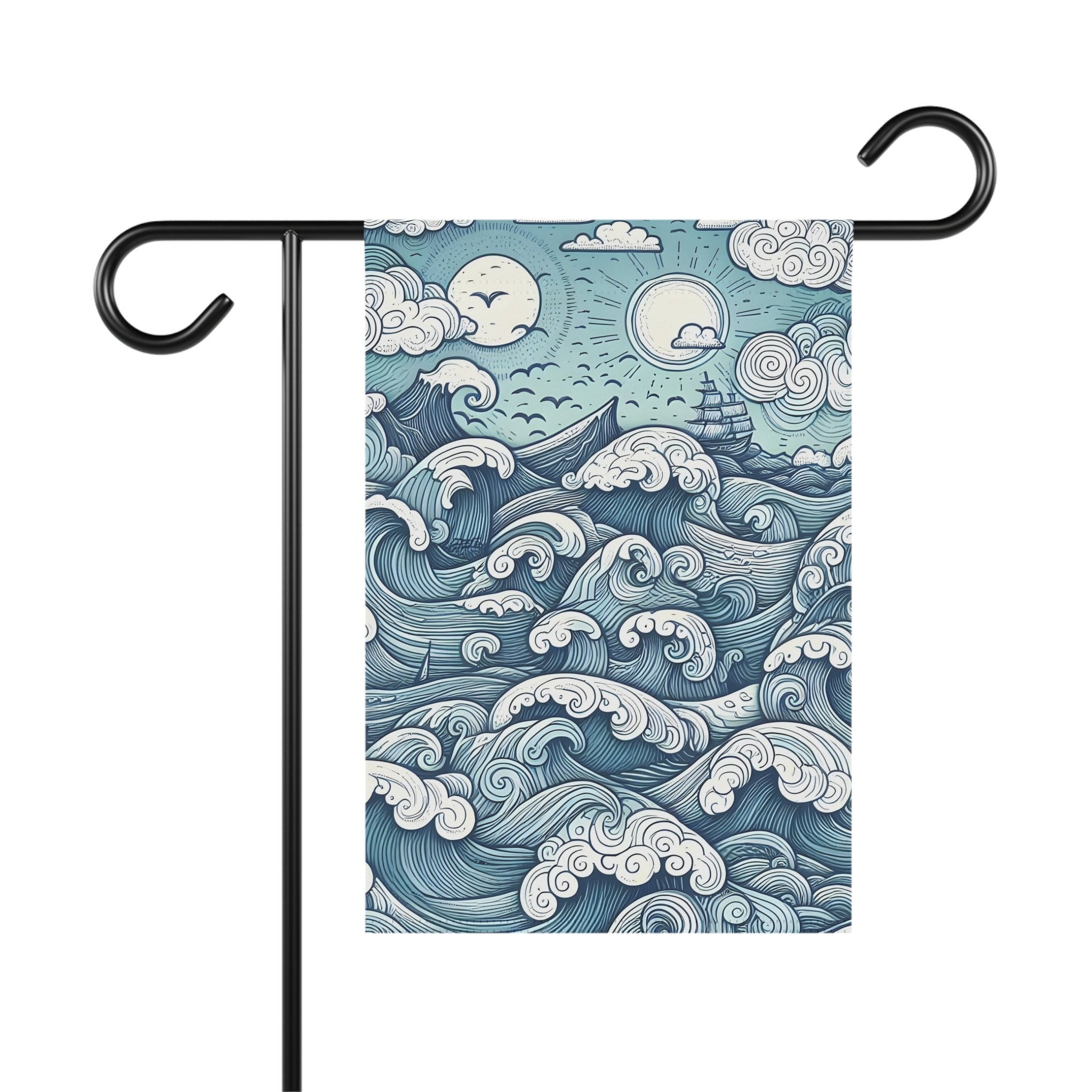 Beach House Flag, Waves Flag, Large Beach Flag, Nautical Flag, Summer ...