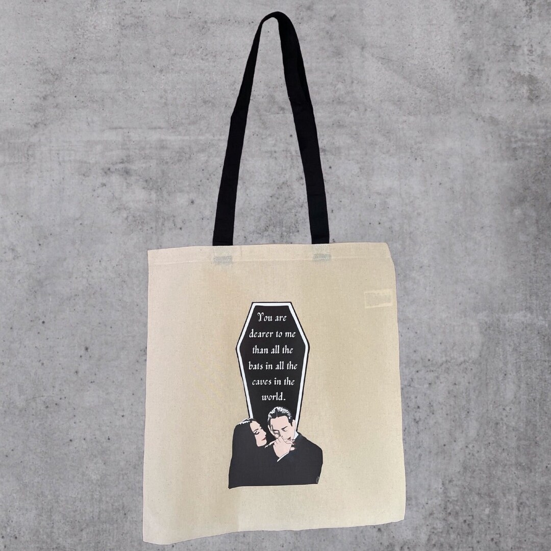 Gomez & Morticia Addams Family Tote Bag - Etsy
