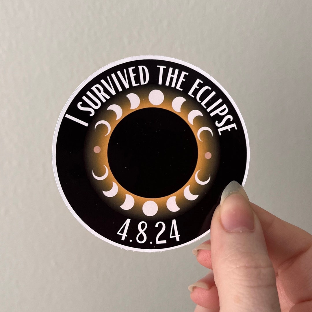 Solar Eclipse Sticker Sun Moon Science NASA Space Sci-fi Aesthetic ...