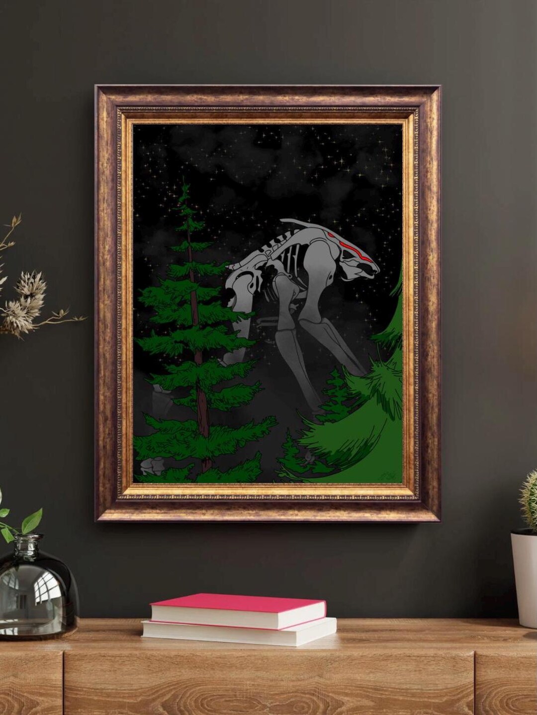 Monster Art Print | Horror, Spooky, Sci-fi, Dark Art Print, Moody Art ...