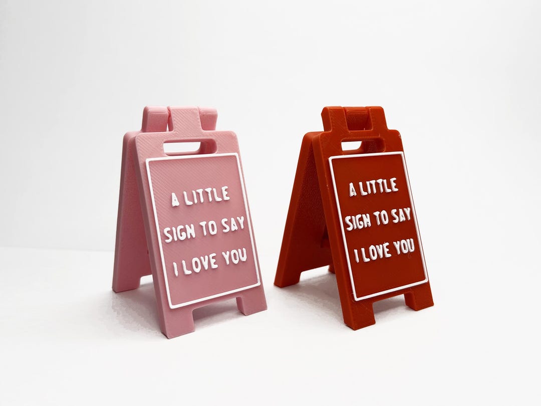 Personalized 'I Love You' Mini Sign, Romantic Valentines Gift - Etsy UK