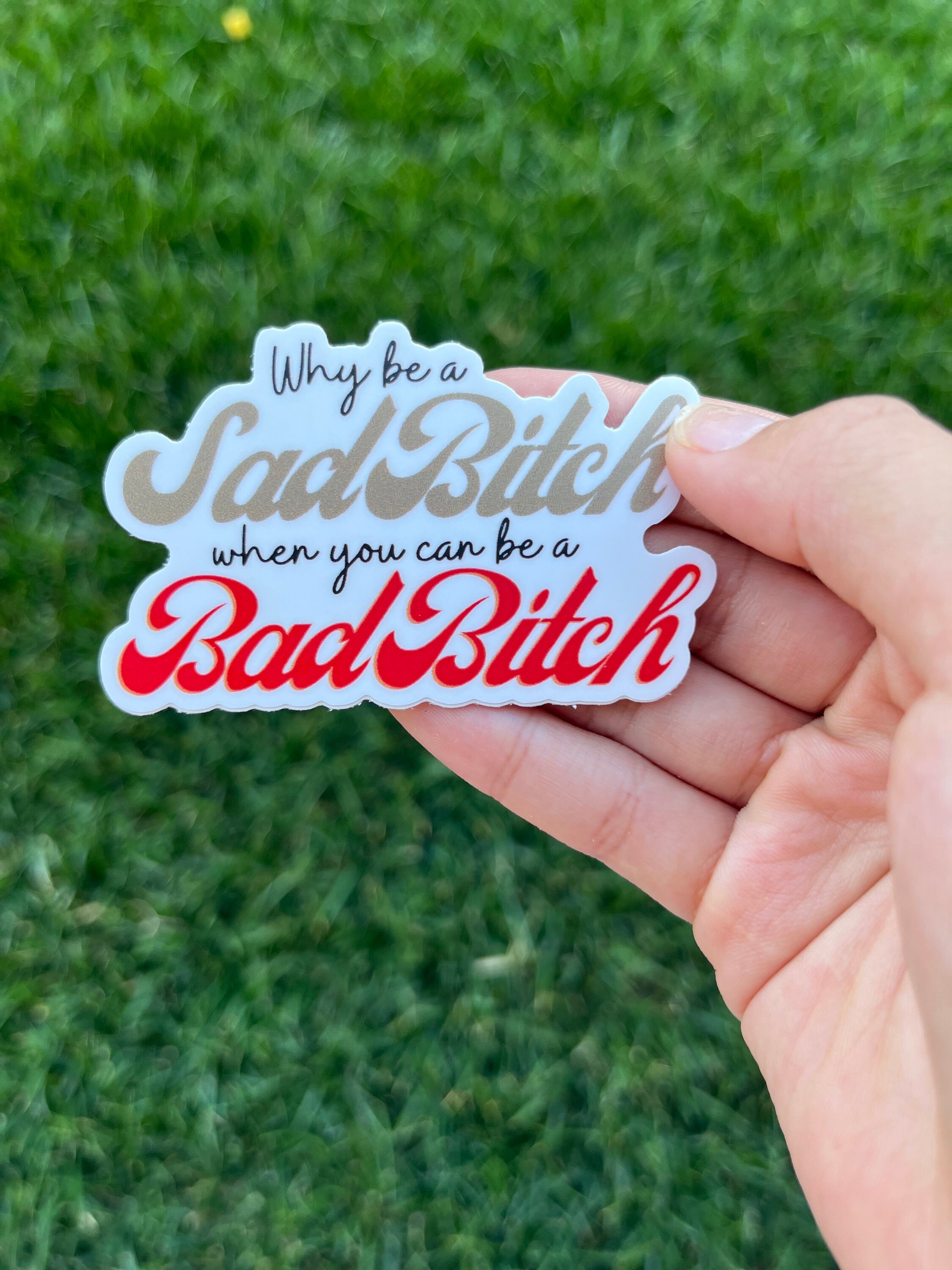 Sad or Bad Sticker, Funny Sticker, NSFW Sticker, Water Bottle Sticker ...