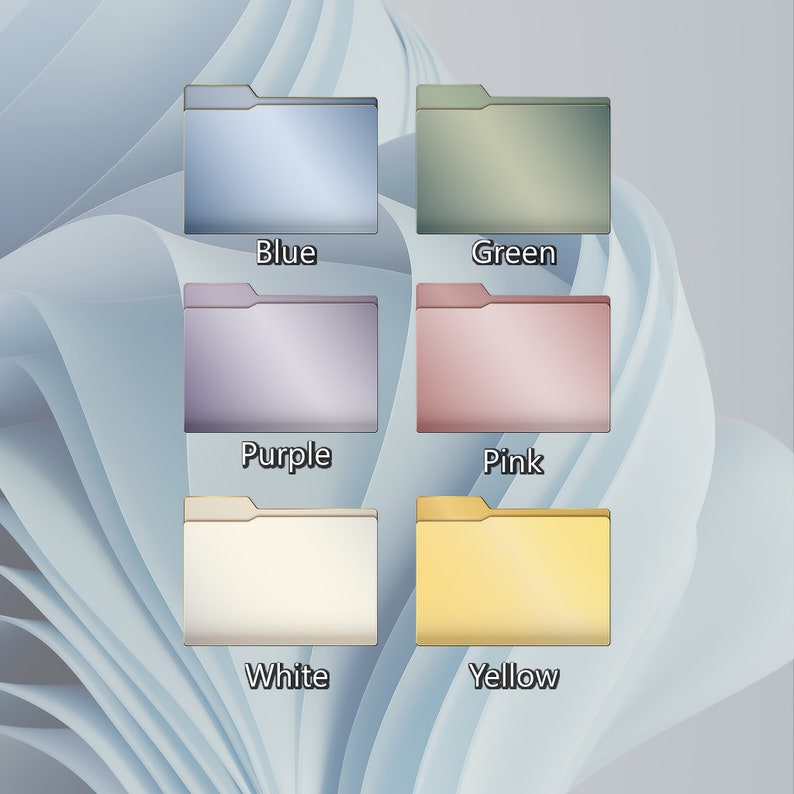 Vintage Desktop Folder Icon Set for Windows and Mac - Etsy