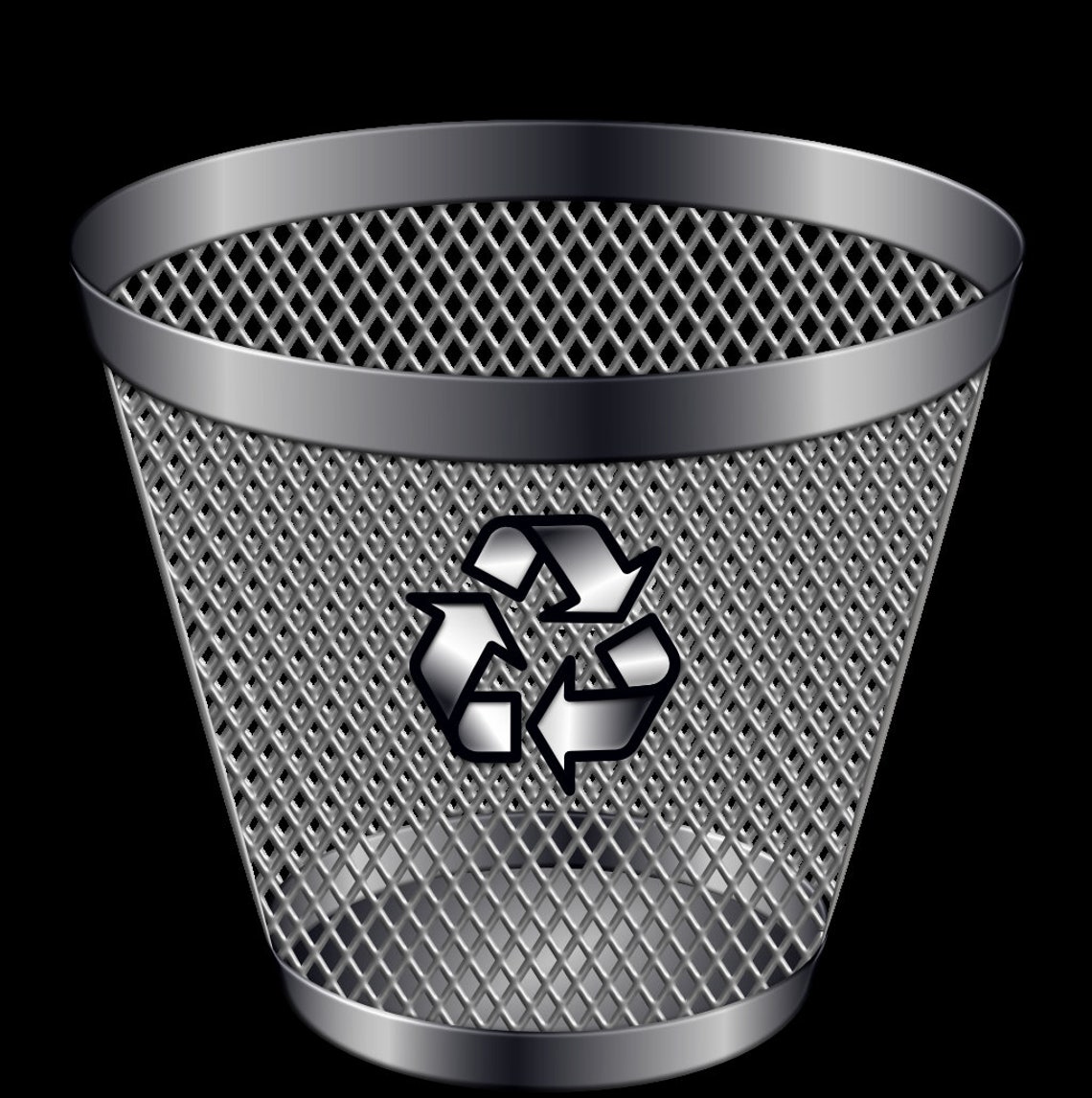 Metallic Steel Desktop Recycle Bin Icon Set for Windows - Etsy