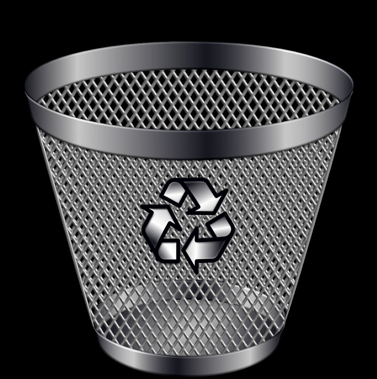 Metallic Steel Desktop Recycle Bin Icon Set for Windows - Etsy
