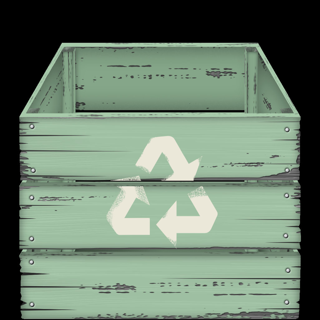 Rustic Green Desktop Recycle Bin Icon and Complete Rustic Folder Icon ...