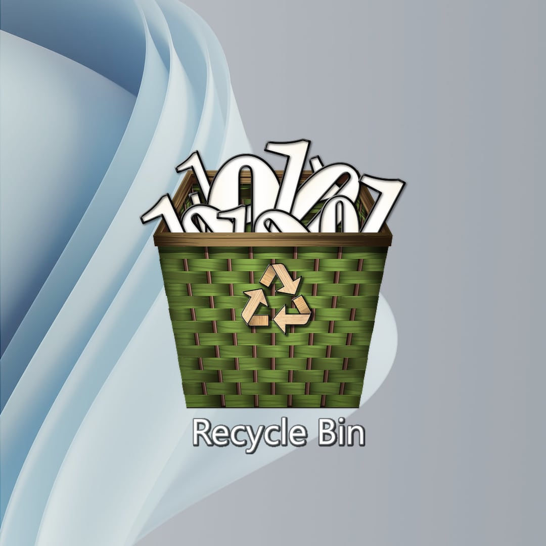 Natural Green Desktop Recycle Bin Icon Set for Windows - Etsy