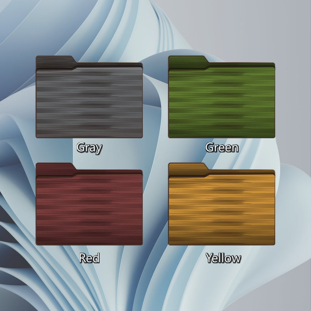 Natural Desktop Folder Icon Set for Windows and Mac - Etsy