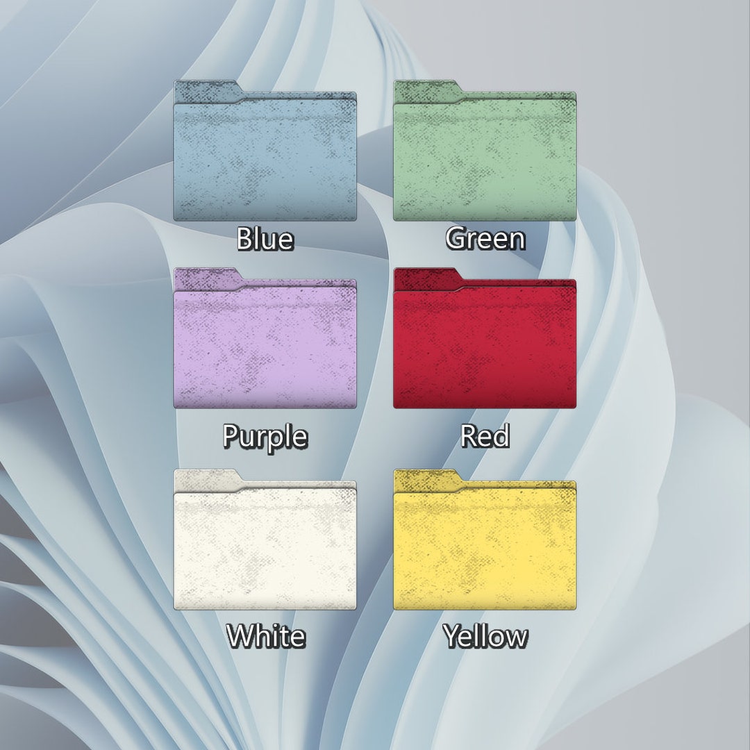 Rustic Desktop Folder Icon Set for Windows and Mac - Etsy