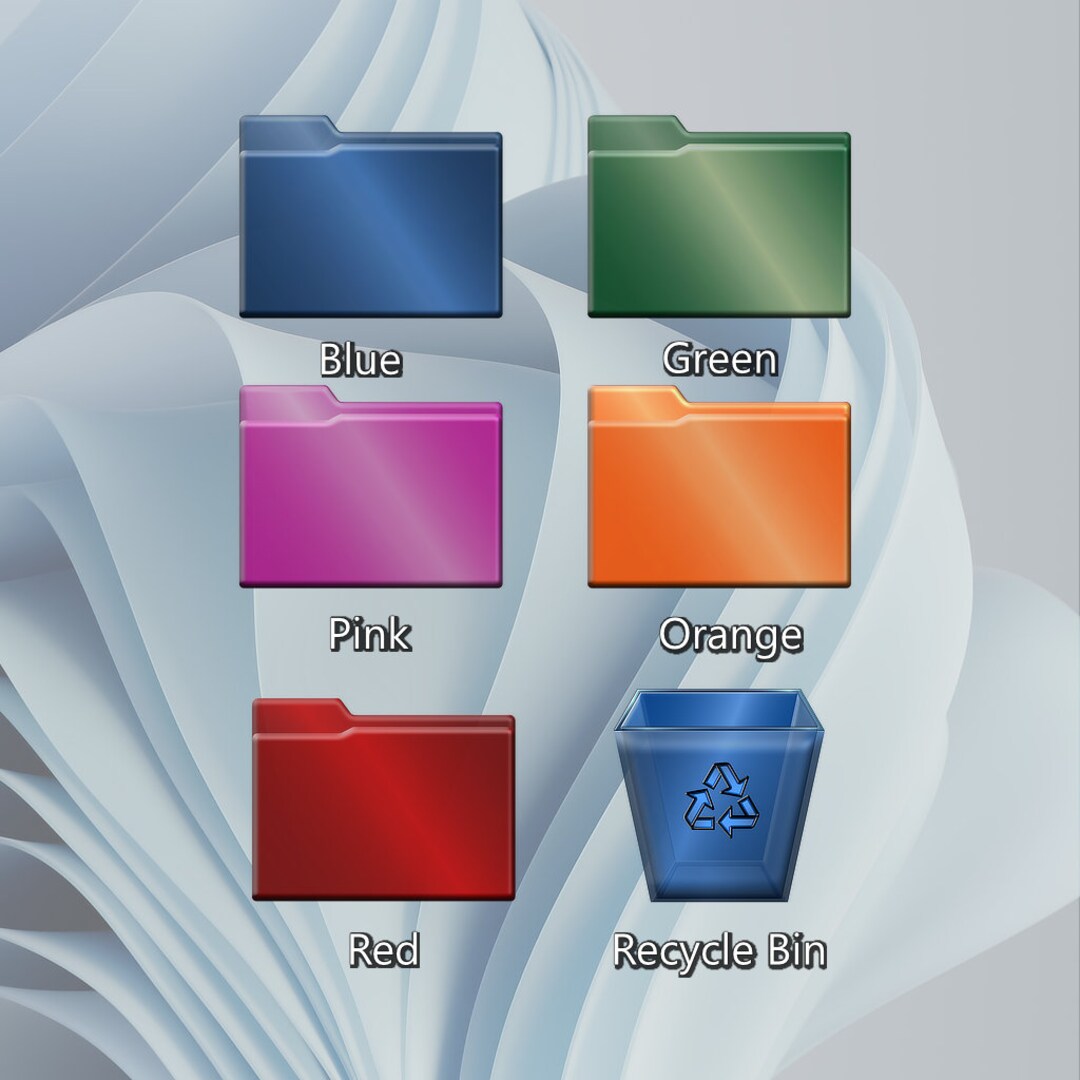 Translucent Blue Desktop Recycle Bin Icon and Complete Translucent ...