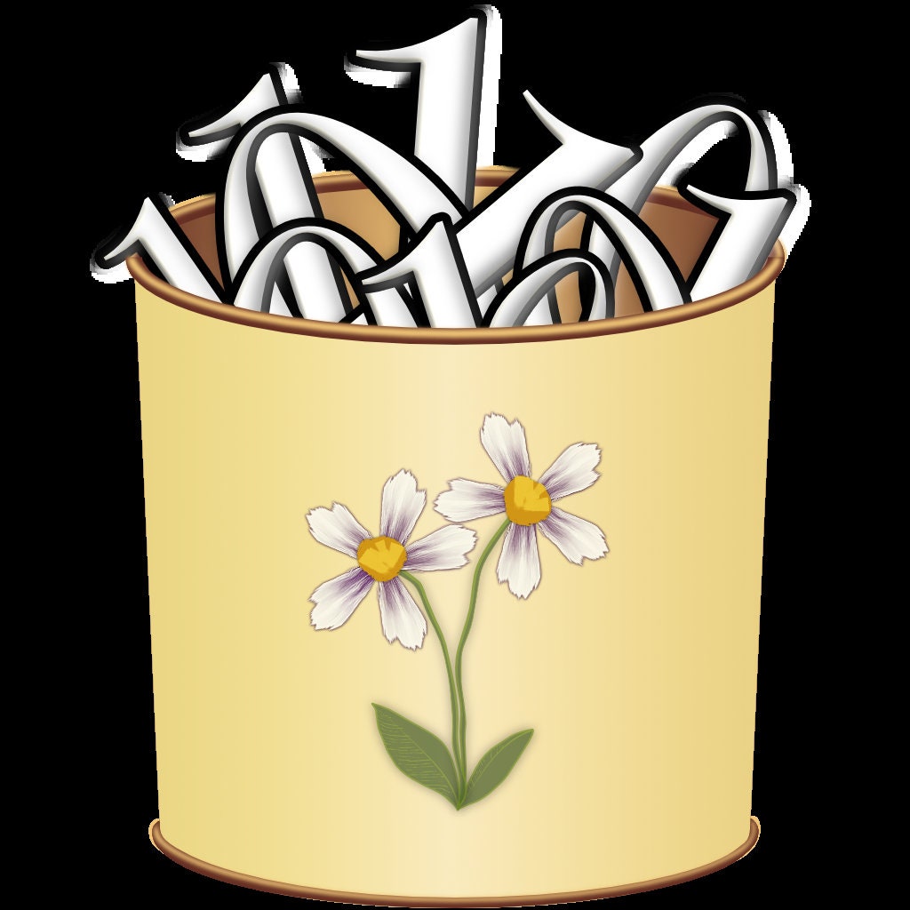 Vintage Yellow Desktop Recycle Bin Icon Set for Windows - Etsy
