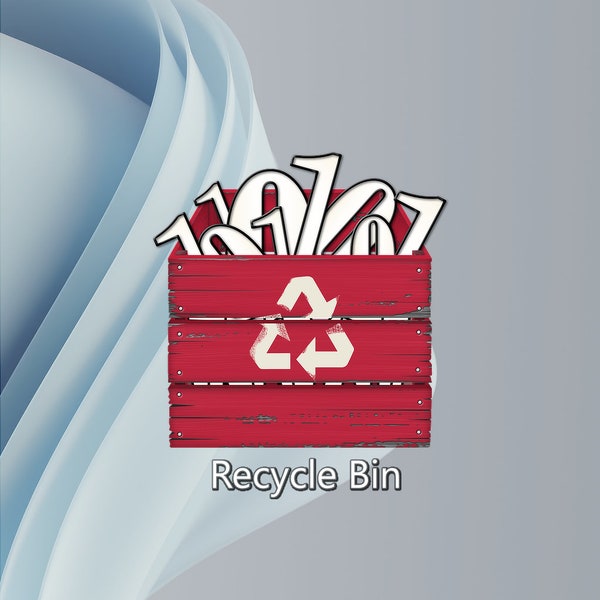 Recycle Bin Desktop Icon Windows - Etsy