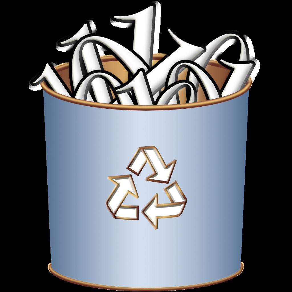 Vintage Blue Desktop Recycle Bin Icon Set for Windows - Etsy