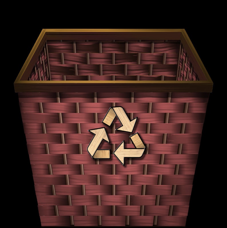 Natural Red Desktop Recycle Bin Icon Set for Windows - Etsy