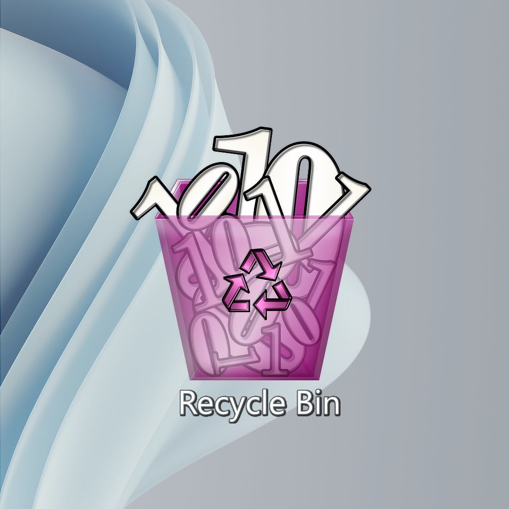 Translucent Pink Desktop Recycle Bin Icon Set for Windows - Etsy