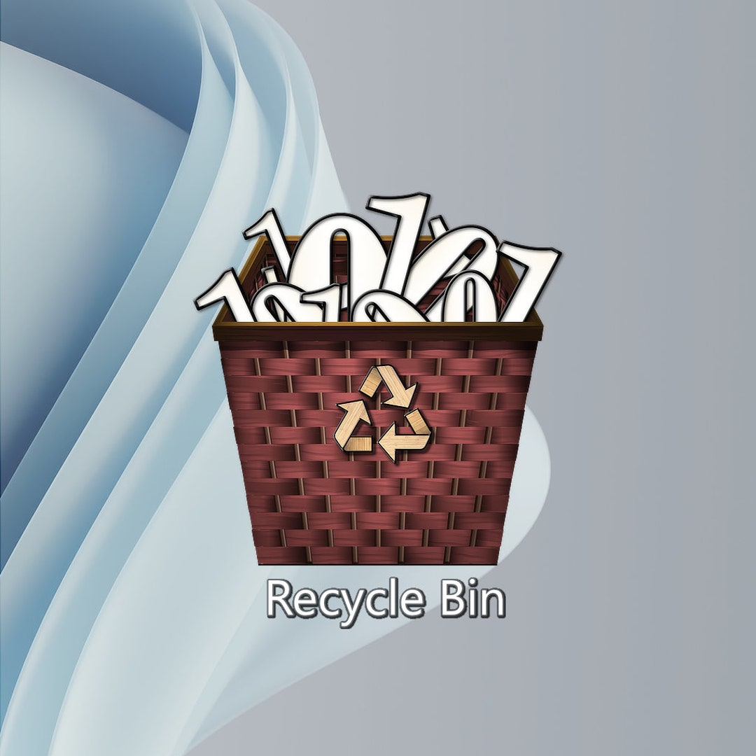 Natural Red Desktop Recycle Bin Icon Set for Windows - Etsy