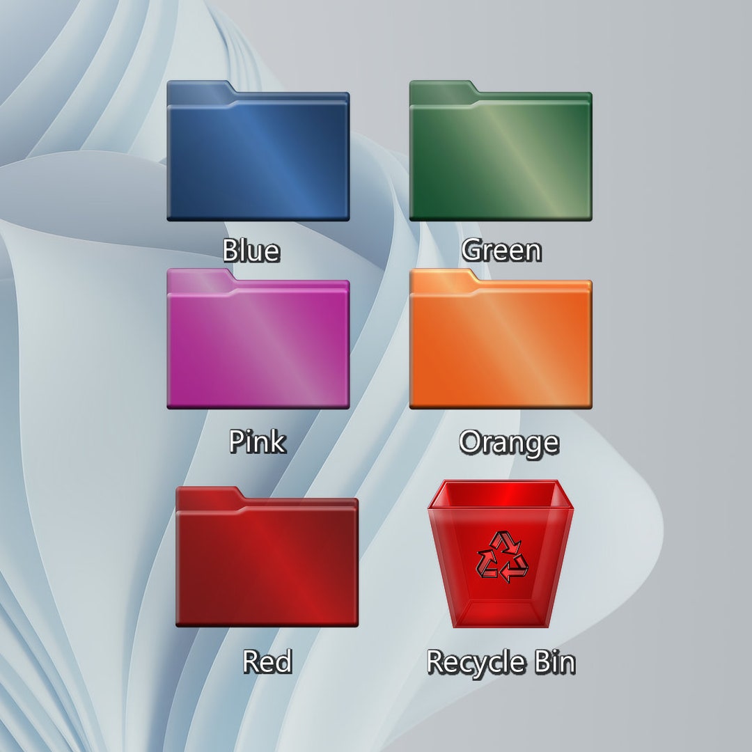 Translucent Red Desktop Recycle Bin Icon and Complete Translucent ...