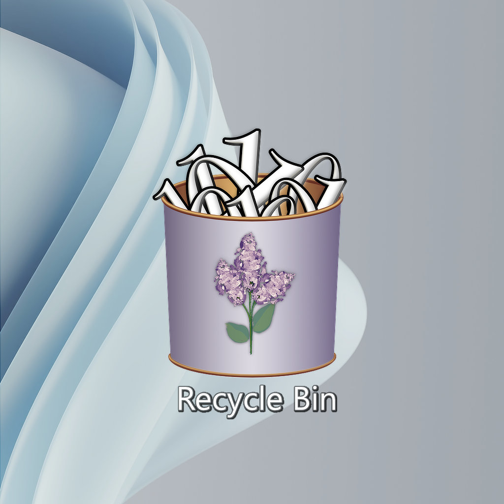 Vintage Purple Desktop Recycle Bin Icon Set for Windows - Etsy