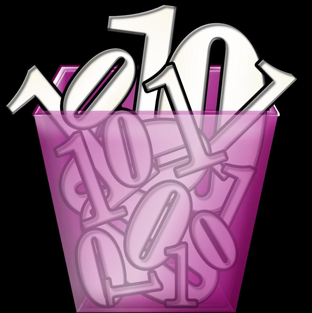 Translucent Pink Desktop Recycle Bin Icon and Complete Translucent ...