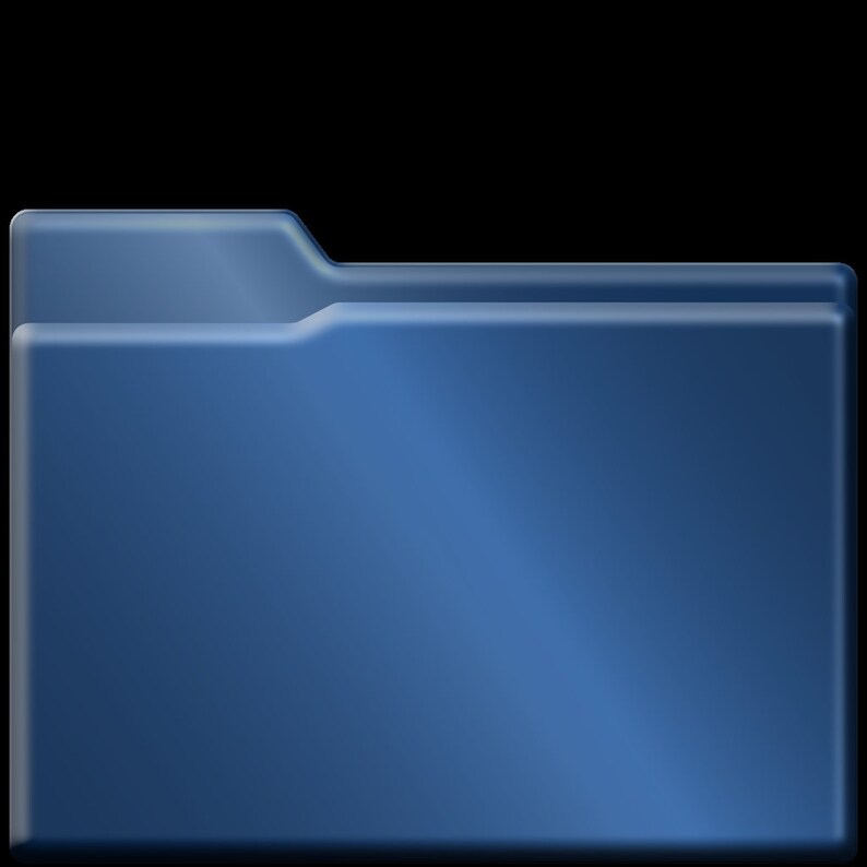 Translucent Desktop Folder Icon Set for Windows and Mac - Etsy