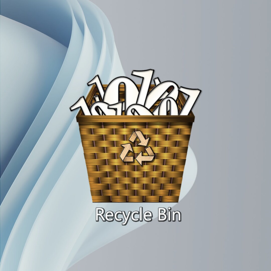 Natural Yellow Desktop Recycle Bin Icon Set for Windows - Etsy