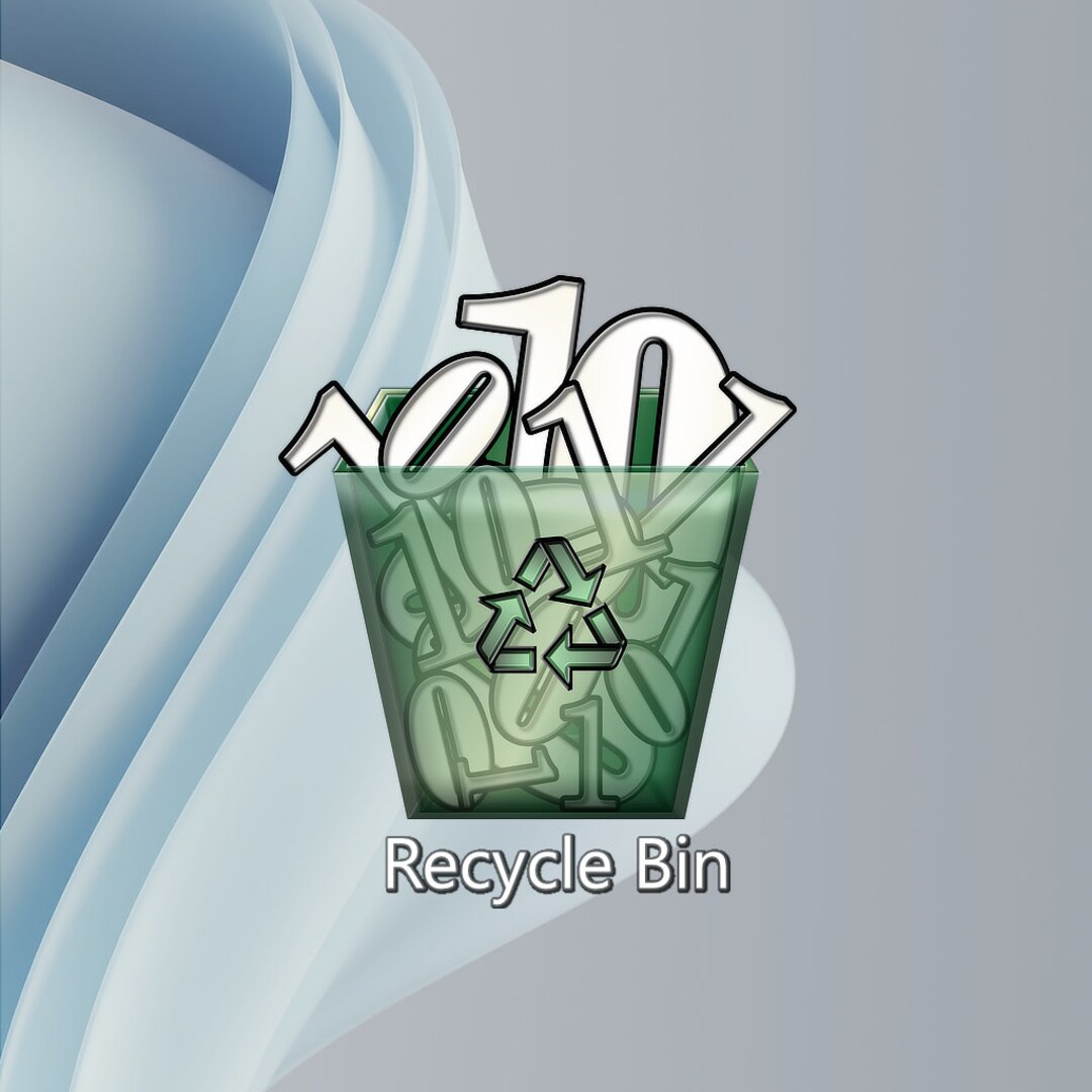 Translucent Green Desktop Recycle Bin Icon Set for Windows - Etsy