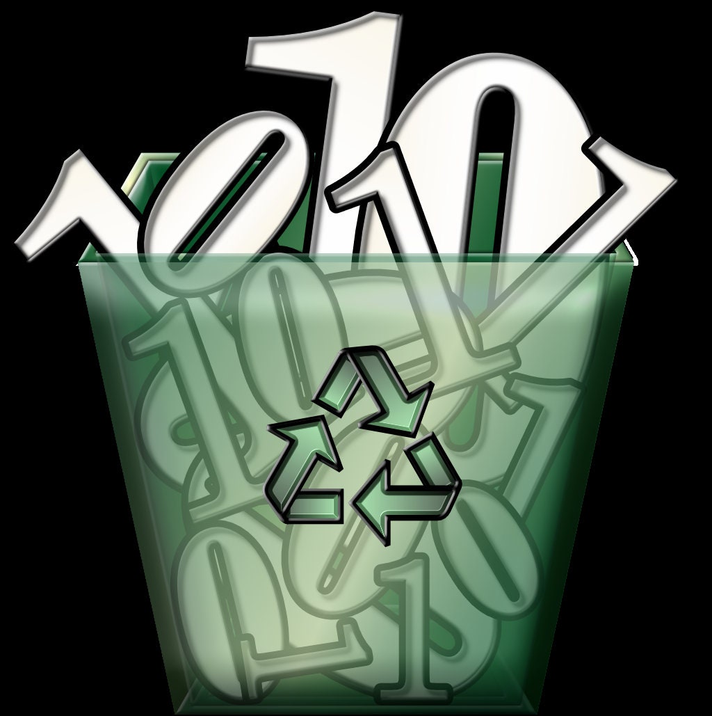 Translucent Green Desktop Recycle Bin Icon and Complete Translucent ...