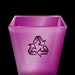 Translucent Pink Desktop Recycle Bin Icon and Complete Translucent ...