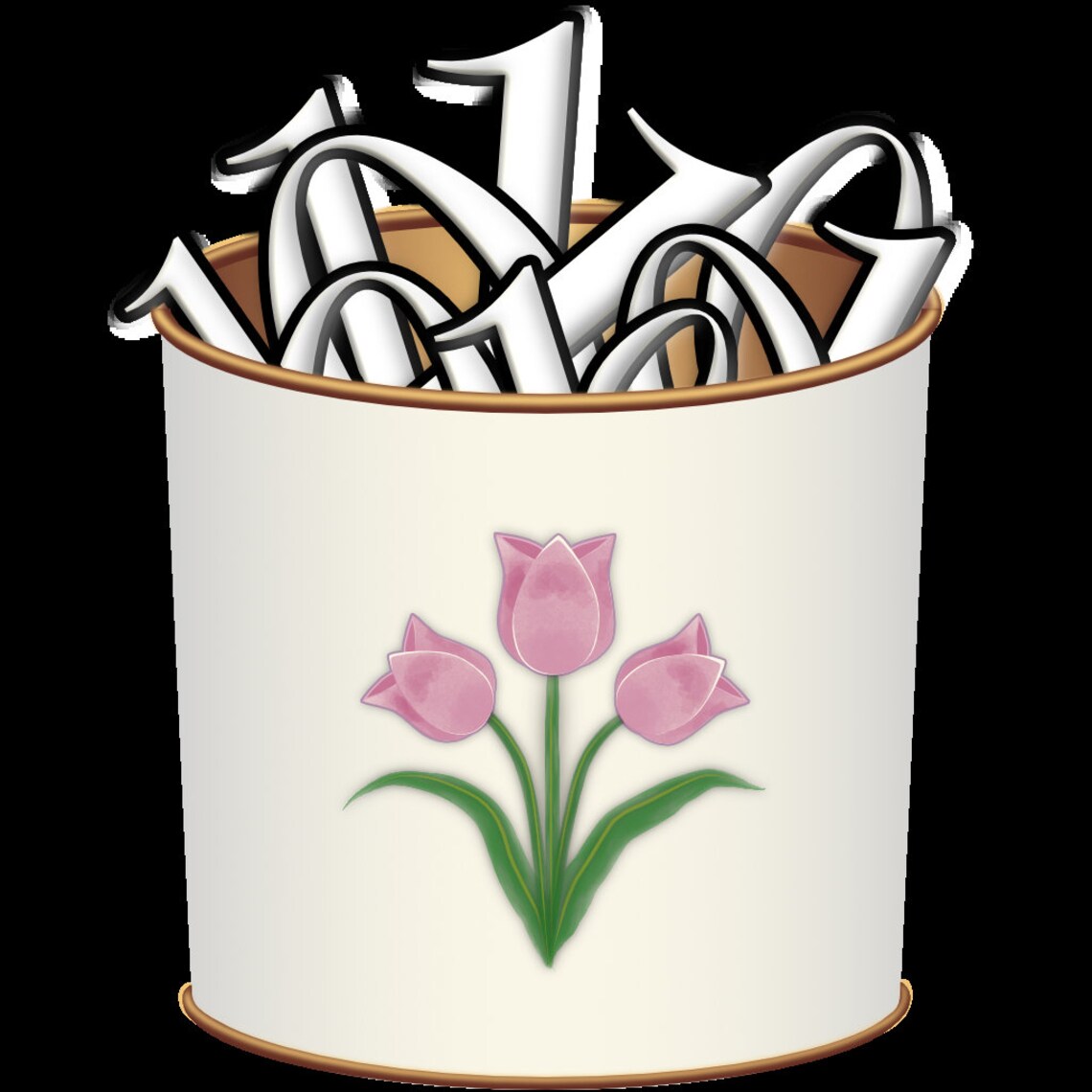 Vintage White Desktop Recycle Bin Icon Set for Windows - Etsy