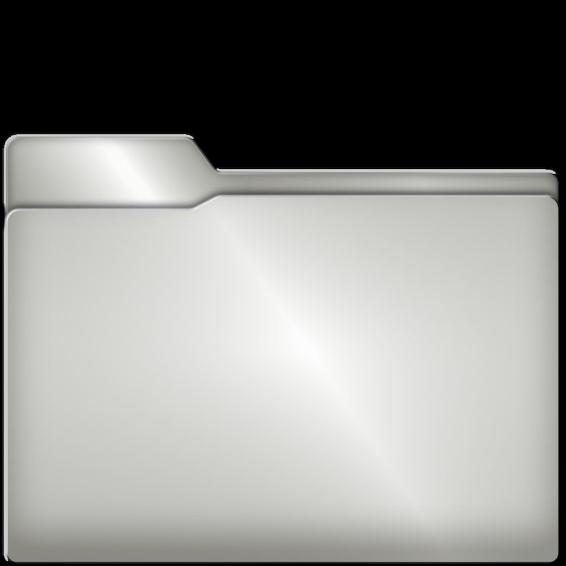 Metallic Desktop Folder Icon Set for Windows and Mac - Etsy