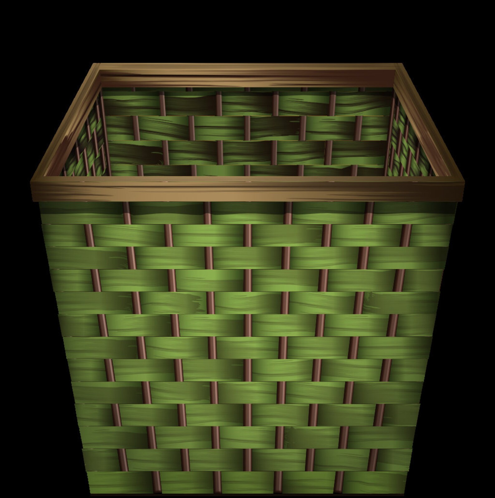 Natural Green Desktop Recycle Bin Icon and Complete Natural Folder Icon ...