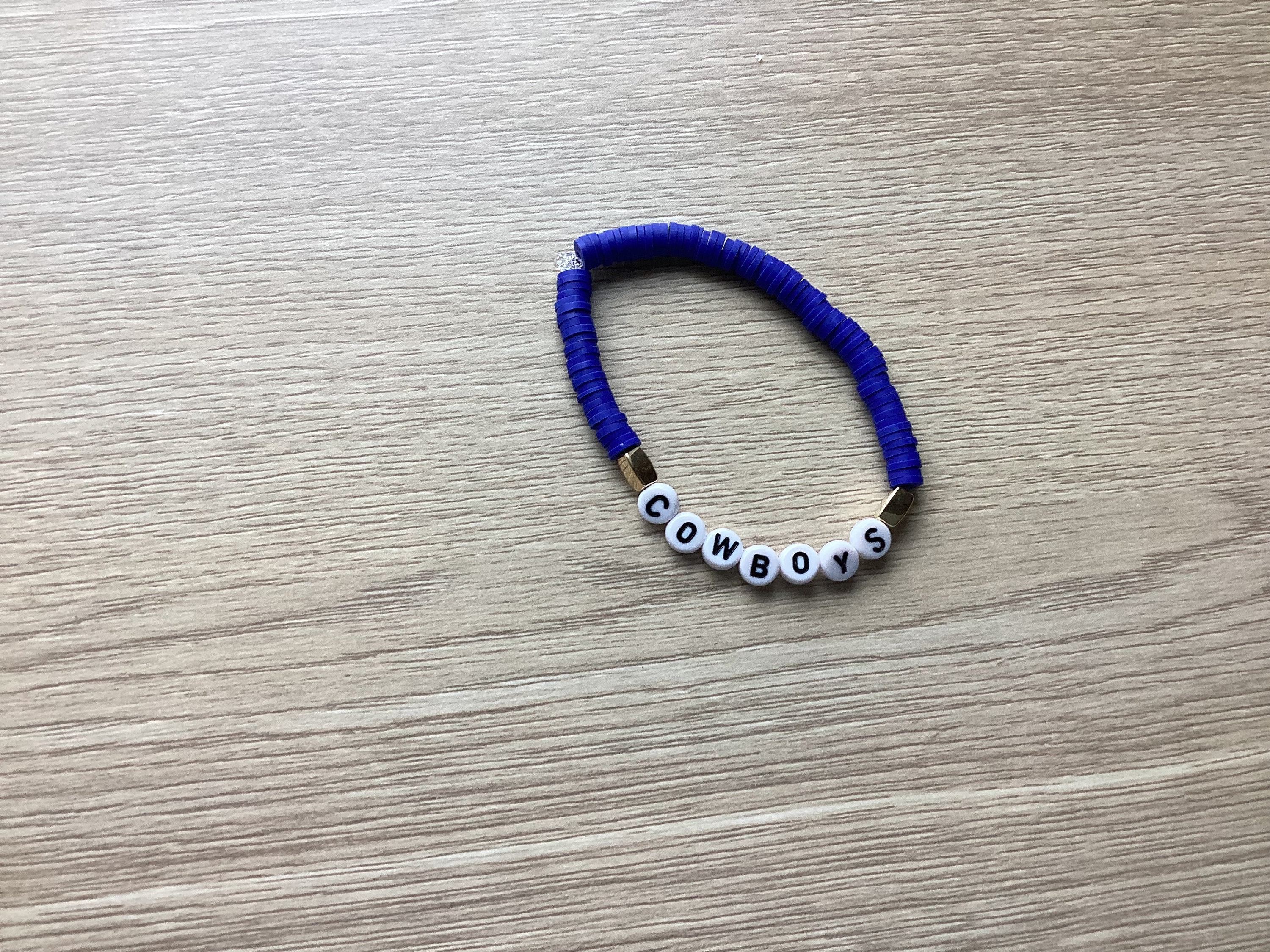 Dallas Cowboys Clay Bead Bracelet ADULT - Etsy