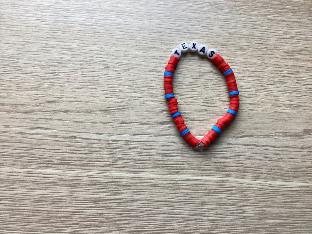 Rangers Clay Bead Bracelet ADULT - Etsy